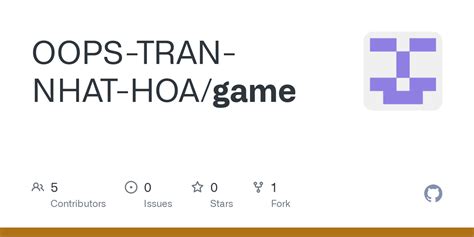 Github Oops Tran Nhat Hoagame