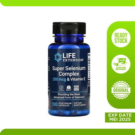 Jual Suplemen Vitamin Life Extension Super Selenium Complex And Vitamin E