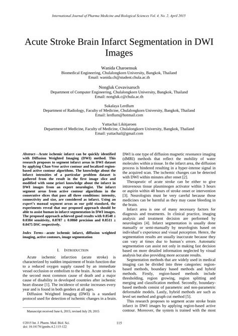 pdf acute stroke brain infarct segmentation in dwi images · merging