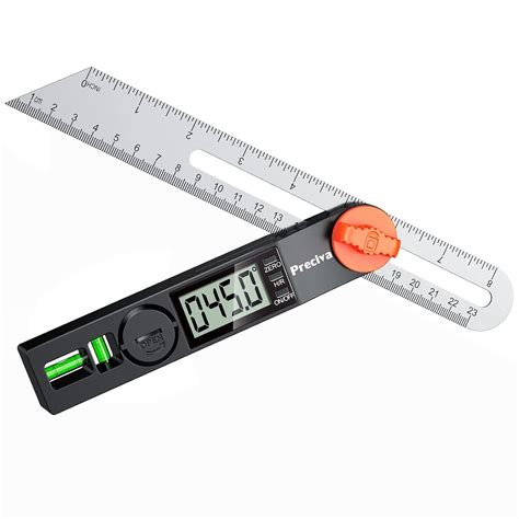 Preciva T Bevel Gauge And Protractor With Horizontal And Vertical Bubble0 338° Digital Angle