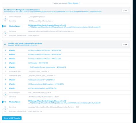 Ios Error Core Data Could Not Fulfill A Fault For Stack Overflow