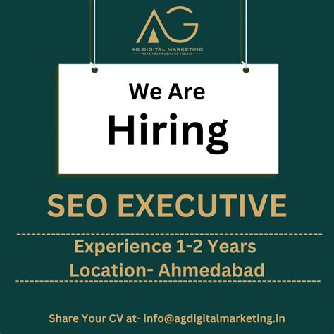 Abhishek Gandhi On Linkedin Join Our Team As An Seo Executive Are You A Skilled Seo Enthusiast