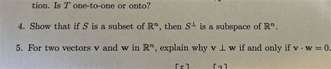 solved show that if s ﻿is a subset of rn ﻿then s perp is a