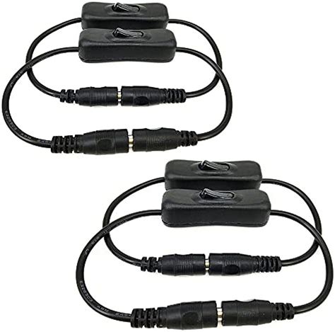 4pcs Dc 12v Inline Switch Low Voltage Switch Manual Inline Dc Power