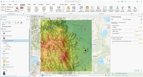 Line Of Sight In Gis Gis Geography