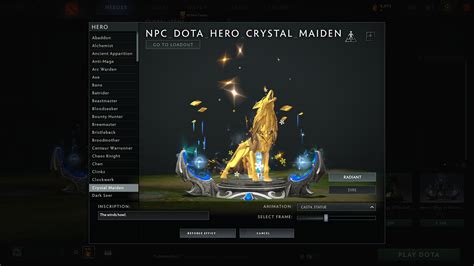 Crystal Maiden Persona Effigy Appears As Bald Crystal Maiden · Issue