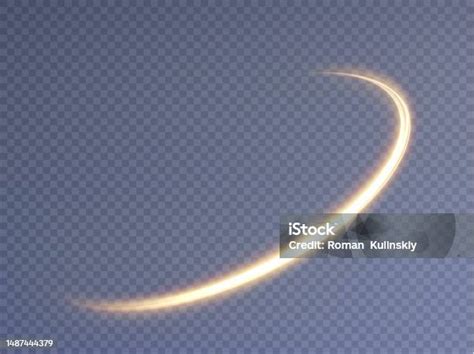 황금빛 소용돌이 광속 모션 효과 가벼운 흔적 반짝이는 물결 모양의 길 벡터 곡선에 대한 스톡 벡터 아트 및 기타 이미지 곡선 금색 돌기 Istock