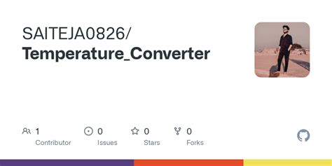 GitHub SAITEJA0826 Temperature Converter