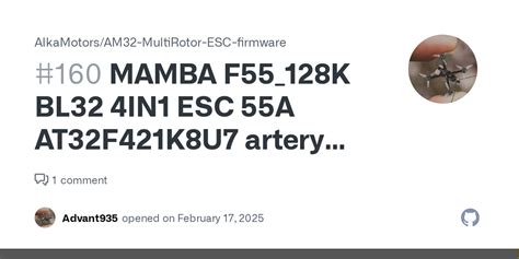 Mamba F55 128k Bl32 4in1 Esc 55a At32f421k8u7 Artery Arm Mcu Solved Just Pb4 · Issue 160