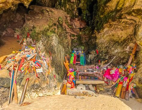 Phra Nang Cave Shrine Princess Cave With Wooden Penis In Railay Beach