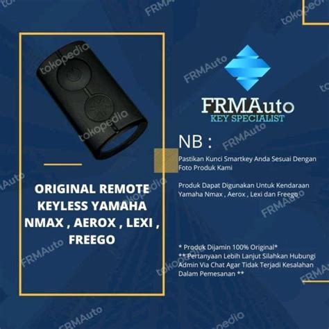 Promo Kunci Remote Keyless Yamaha Nmax Aerox Lexi Freego Fazzio Original Diskon 23 Di Seller