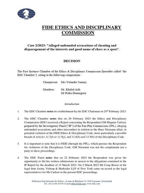 Decision Case 2 2023 Final Final Download Free Pdf Chess