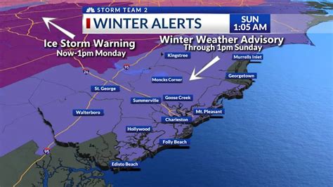 Winter Weather Advisory Extended To Include Charleston County Aol