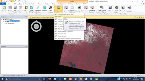 How To Calculate Ndvi Using Erdas Imagine 2015 Youtube