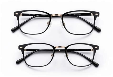 A Pair Of Eyeglasses With A Pair Of Glasses On A White Background