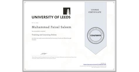 Muhammad Faisal Saleem On Linkedin Completion Certificate For Training And Learning Online