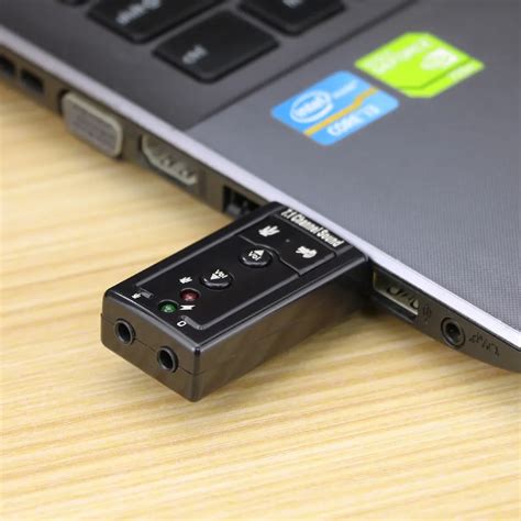 Мини Внешний Usb 2 0 полноскоростная звуковая карта 7 1 канальный 3d аудио адаптер конвертер 3