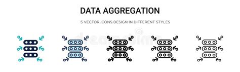 Data Aggregation Icon Stock Illustrations 200 Data Aggregation Icon