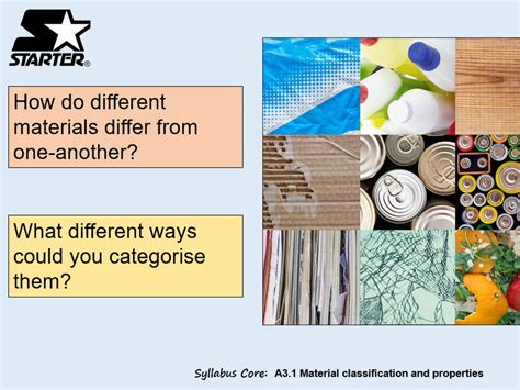 A31 Material Classification 32 Material Source Theory Ib Dt New 2027