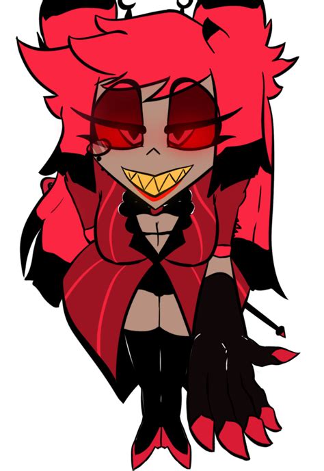 Rule 34 Alastor Hazbin Hotel Blank Background Claws Female Female Alastor Hazbin Hotel