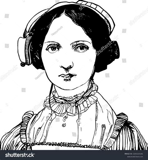 interpretation 19th century mathematician ada lovelace stock vector royalty free 2203125181