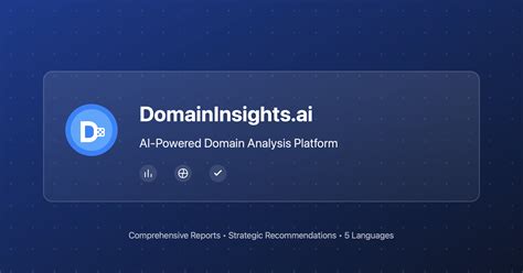 Domaininsights Ai Ai Powered Domain And Business Plan Analysis