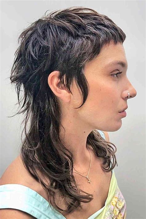 Medium Face Framing Shaggy Mullet With Very Short Bangs Cut My Hair