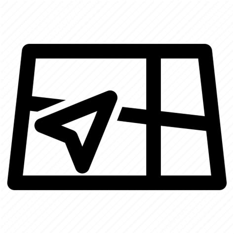 Arrow Location Map On Icon