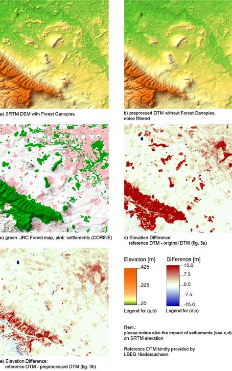 Converting Srtm Dem Into A Dtm Download Scientific Diagram