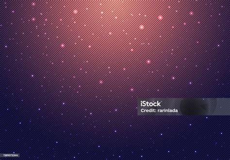 별 우주 공간 무한대와 대각선 줄무늬와 핑크 빛과 어두운 파란색 배경에 별빛과 밤 빛나는 별하늘 0명에 대한 스톡 벡터 아트 및 기타 이미지 Istock