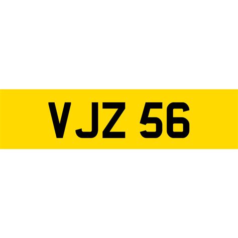 Vjz 56 Private Number Plate Swiftreg
