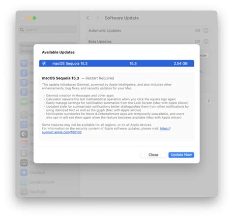 Macos Sequoia 153 Update Brings Genmoji And Bug Fixes