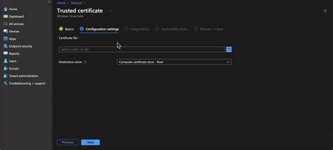 How To Push Securly SSL Certificate With Microsoft Endpoint InTune Support