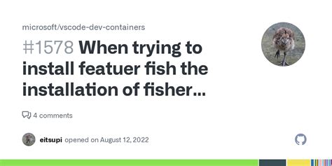 When Trying To Install Featuer Fish The Installation Of Fisher Fails