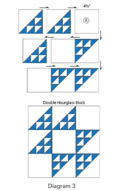 Double Hourglass Block Quilt Street
