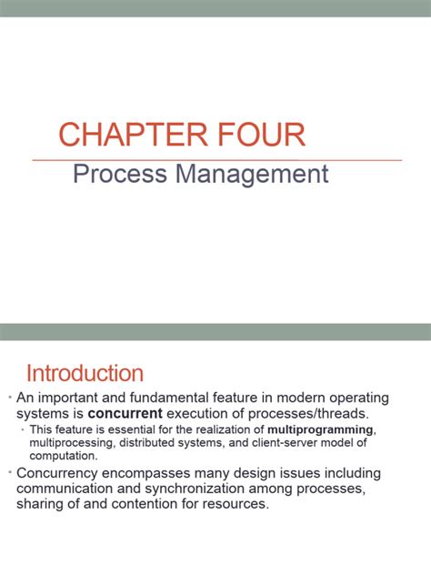 Chapter 4 Process Management Pdf Process Computing Computer