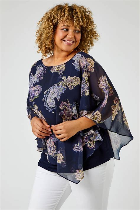 Plus Size Chiffon Tops