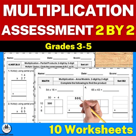 2 Digit By 2 Digit Multiplication Assessment Worksheets Expertuition