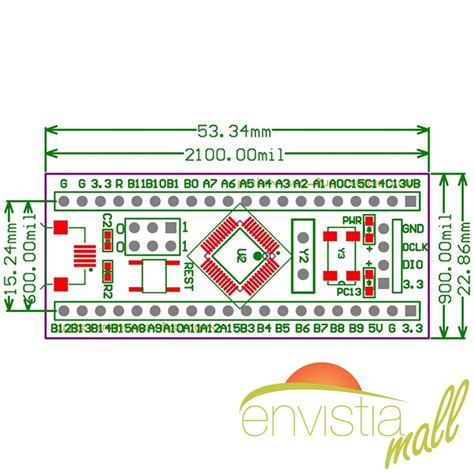 Stm32f103 Arm 72mhz 32 Bit Cortex M3 Leaf Maple Mini Usb Stm32 Mcu Envistia Mall