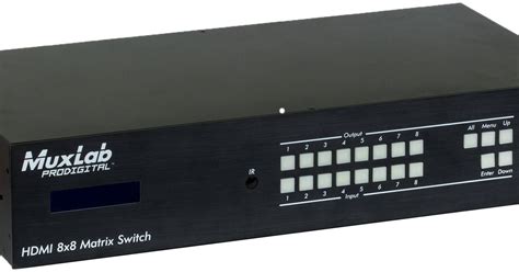 MuxLab HDMI X Matrix Switch With HDBaseT Outputs EU B H