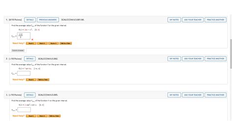 Solved Find The Average Value Fave Of The Function F On Chegg