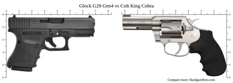 Glock G Gen Vs Colt King Cobra Size Comparison Handgun Hero