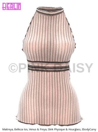 Second Life Marketplace Pink Daisy Berlin Mini Dress White