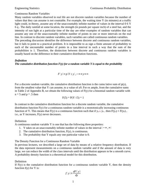 Continous Probability Distribution 22 11 2025 Pdf Probability