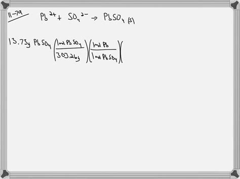 Solved The Lead Contained In A 02000 G Sample Is Precipitated As