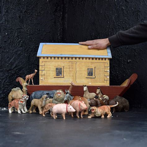 Rare 19th Century Oversized Erzgebirge Noahs Ark At 1stdibs Antique