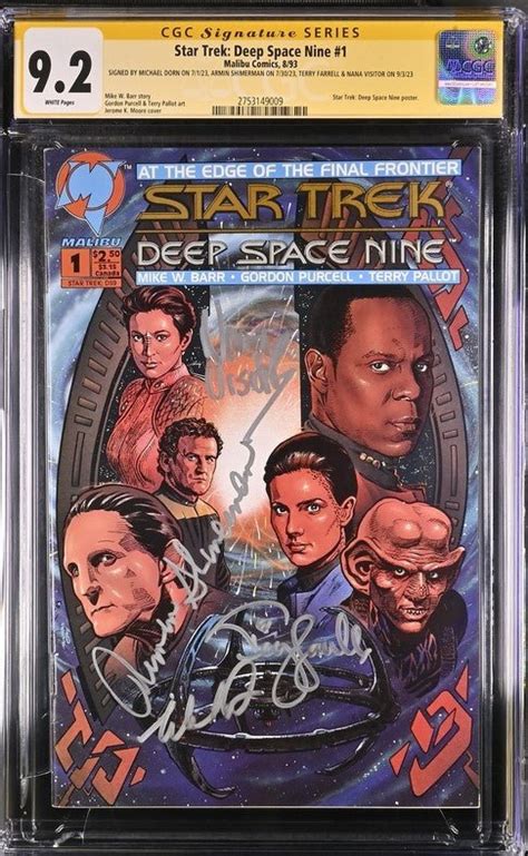 Star Trek Deep Space Nine 1 Malibu Comics Cgc Signature Series 92 C