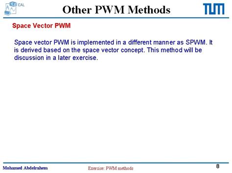 Pulse Width Modulation Methods Institute For Electrical Drive