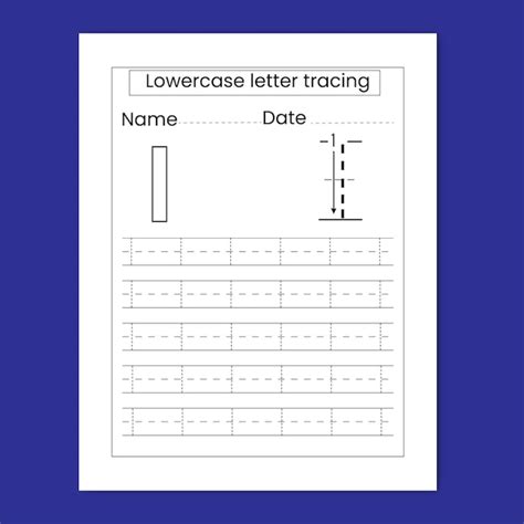 아이들을 위한 알파벳 문자 추적 워크시트 프리미엄 벡터
