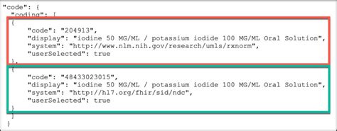 Multiple Json Codings In A Fhir Code Element Enable Inclusion Of Both